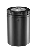 16" Galvanized Direct Vent Pipe Extension